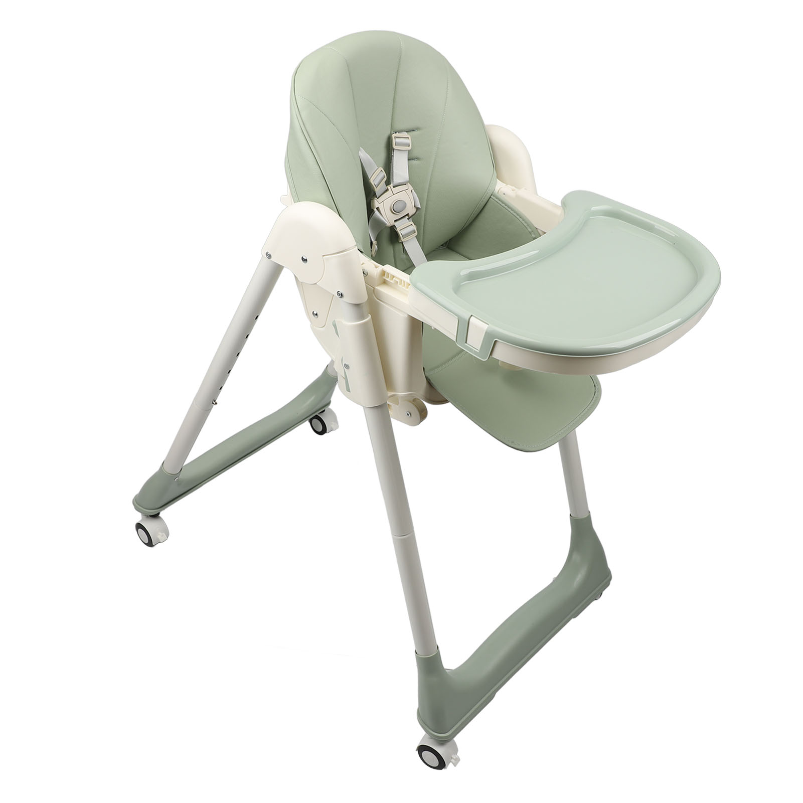 Baby High Chair Foldable Baby Chair Height Adjustable 30KG Bearing Easy ...