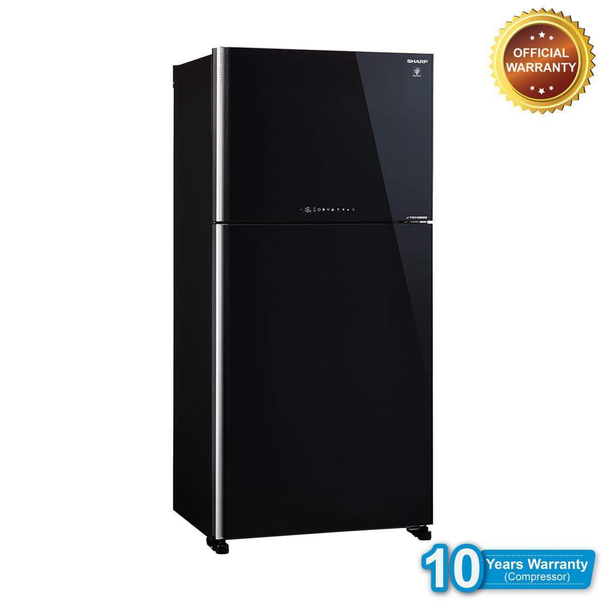Sharp Inverter Refrigerator SJ-EX645P-570 Liters- Black | Daraz.com.bd