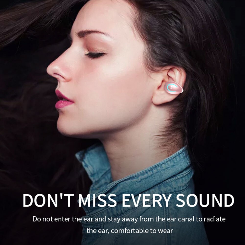 Bone Conduction Wireless Headphone Mini In-ear invisible TWS Bluetooth ...