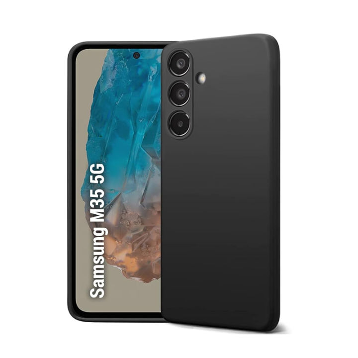 Samsung galaxy M35 5G back cover silicone Matte Soft Silicon Shock ...