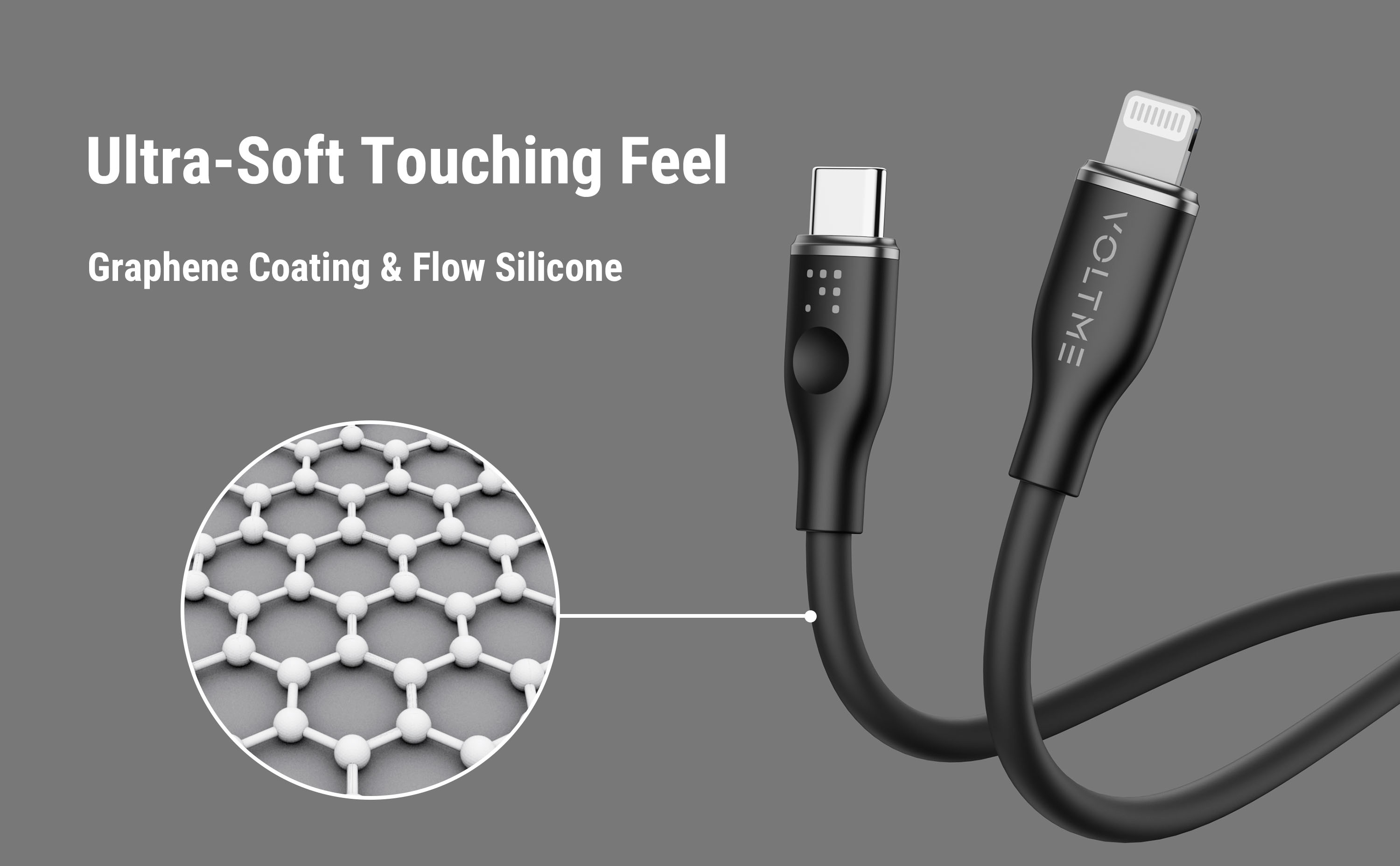 VOLTME PowerLink MOSS (USB-C to Lightning Fast Charging Cable)