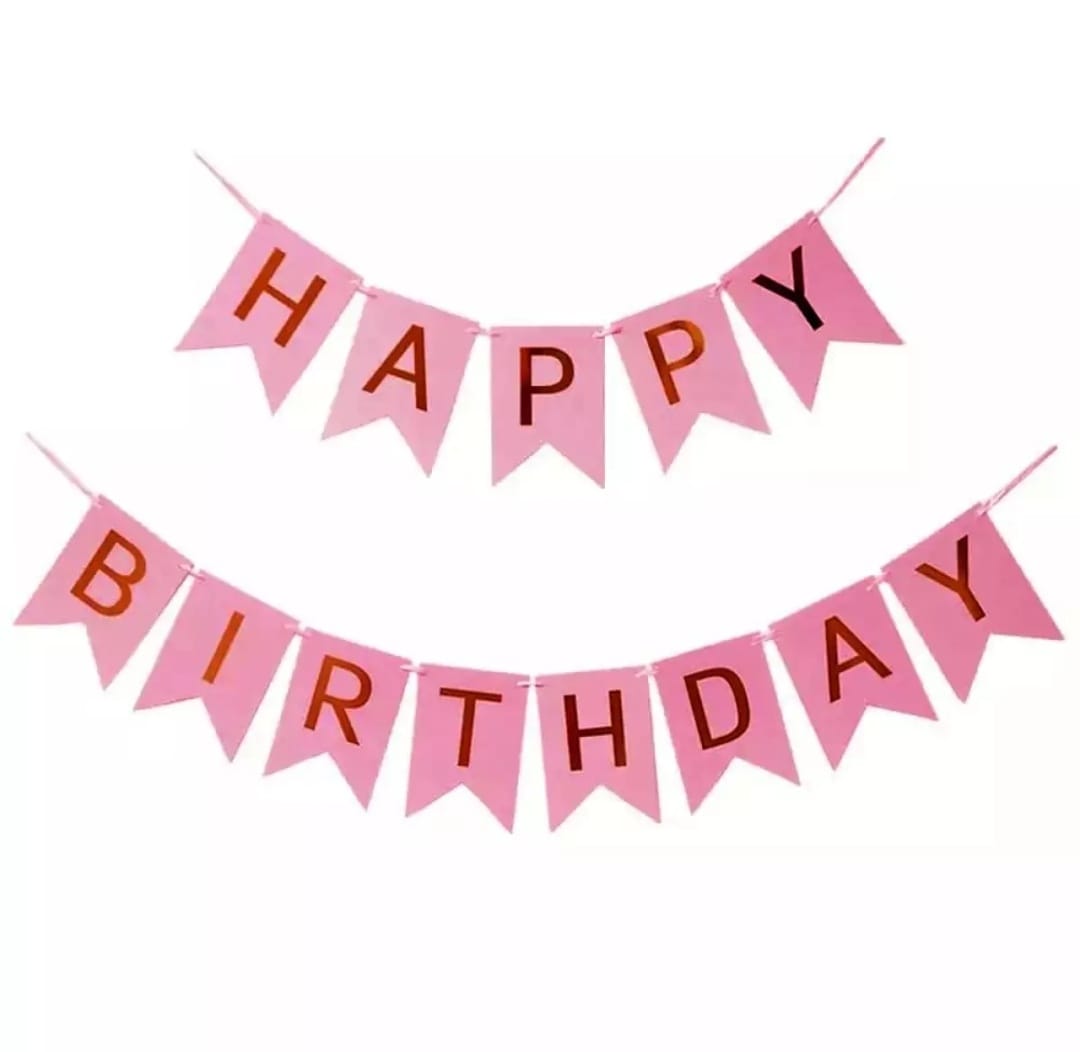 Happy Birthday Sign Pink