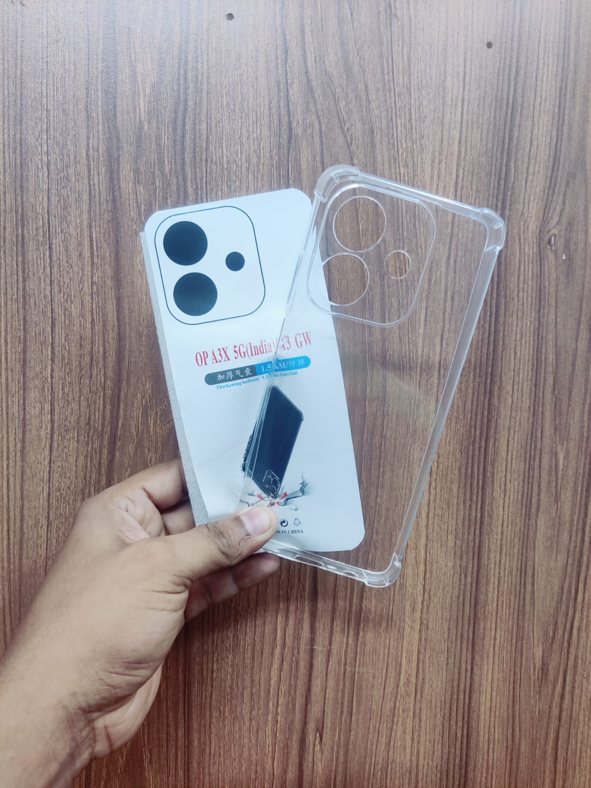 TRANSPARENT BACK COVER FOR OPPO A3X SHOCKPROOF BACK COVER | Daraz.com.bd