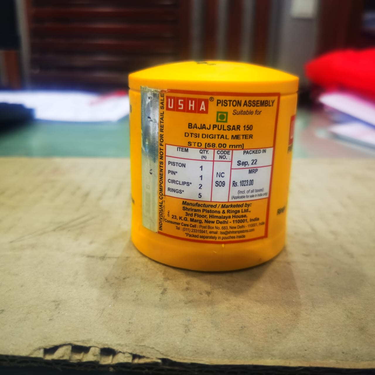 Piston Assembly STD-Pulsar UG4 (USHA) | Daraz.com.bd