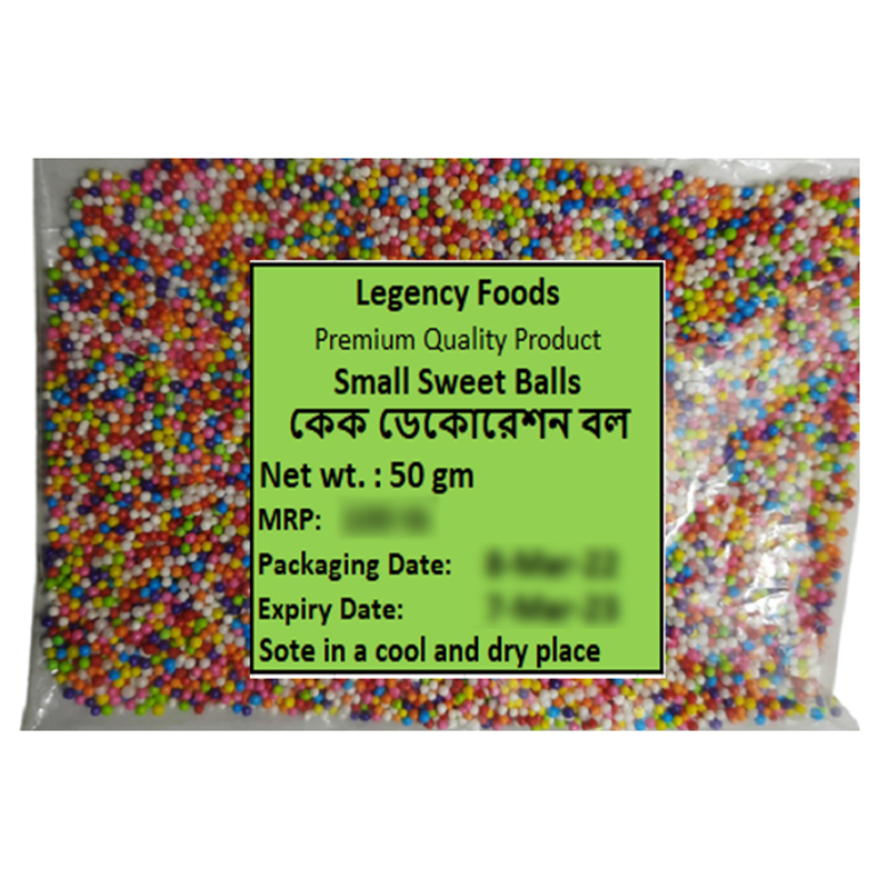Small Size Multicolour Sweet Balls 50 gm | Daraz.com.bd