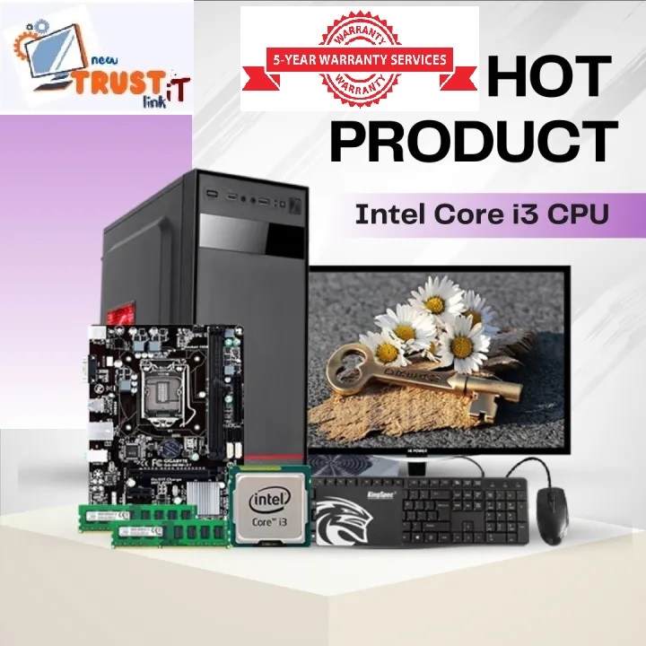 Intel Core i3 4th Gen/.gigasonic 19 inchi monitor/ Ram 8GB DDR3 / Rom ...