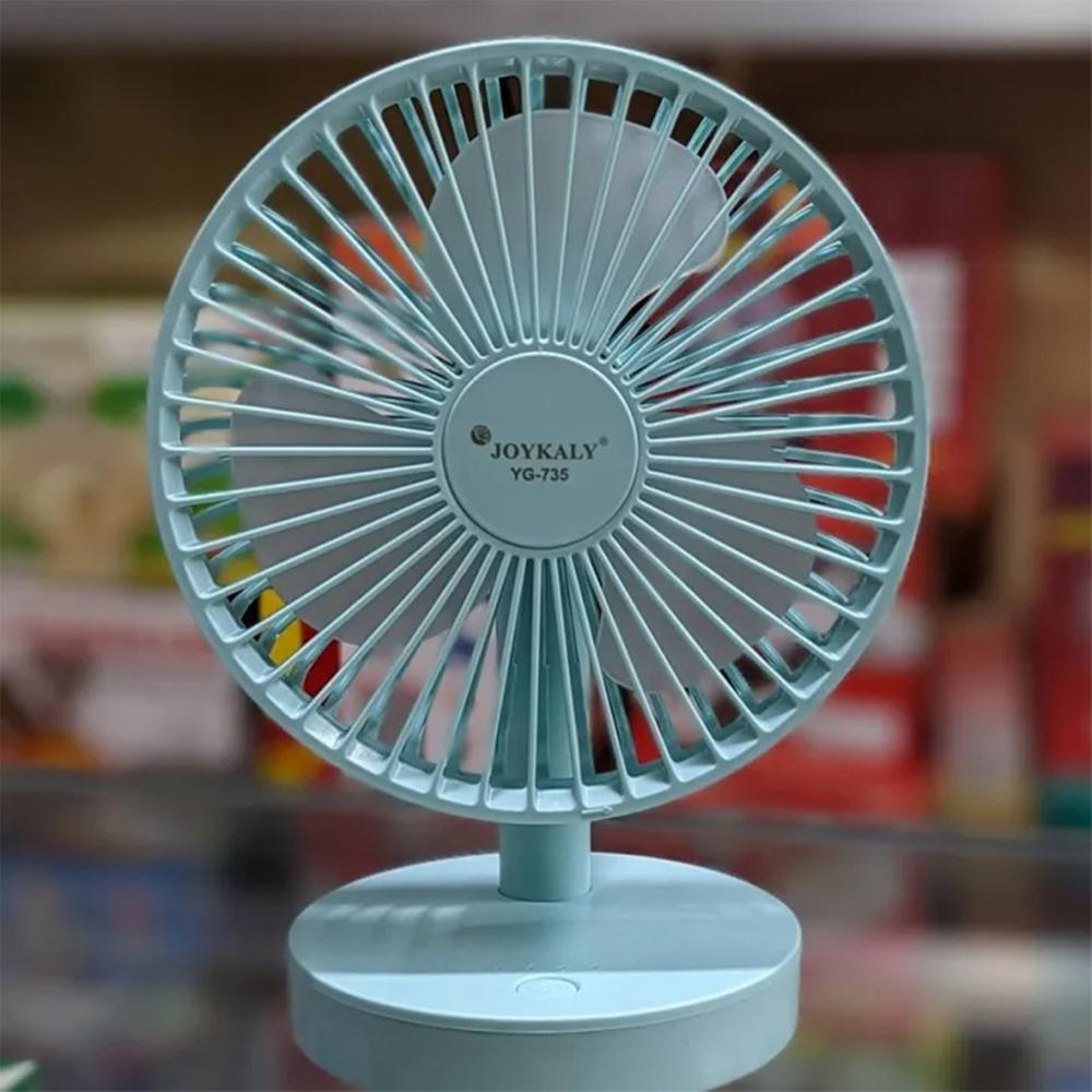 Usb Foldable Rechargeable Telescopic Mini Desktop Air Fan JOYKALY YG ...