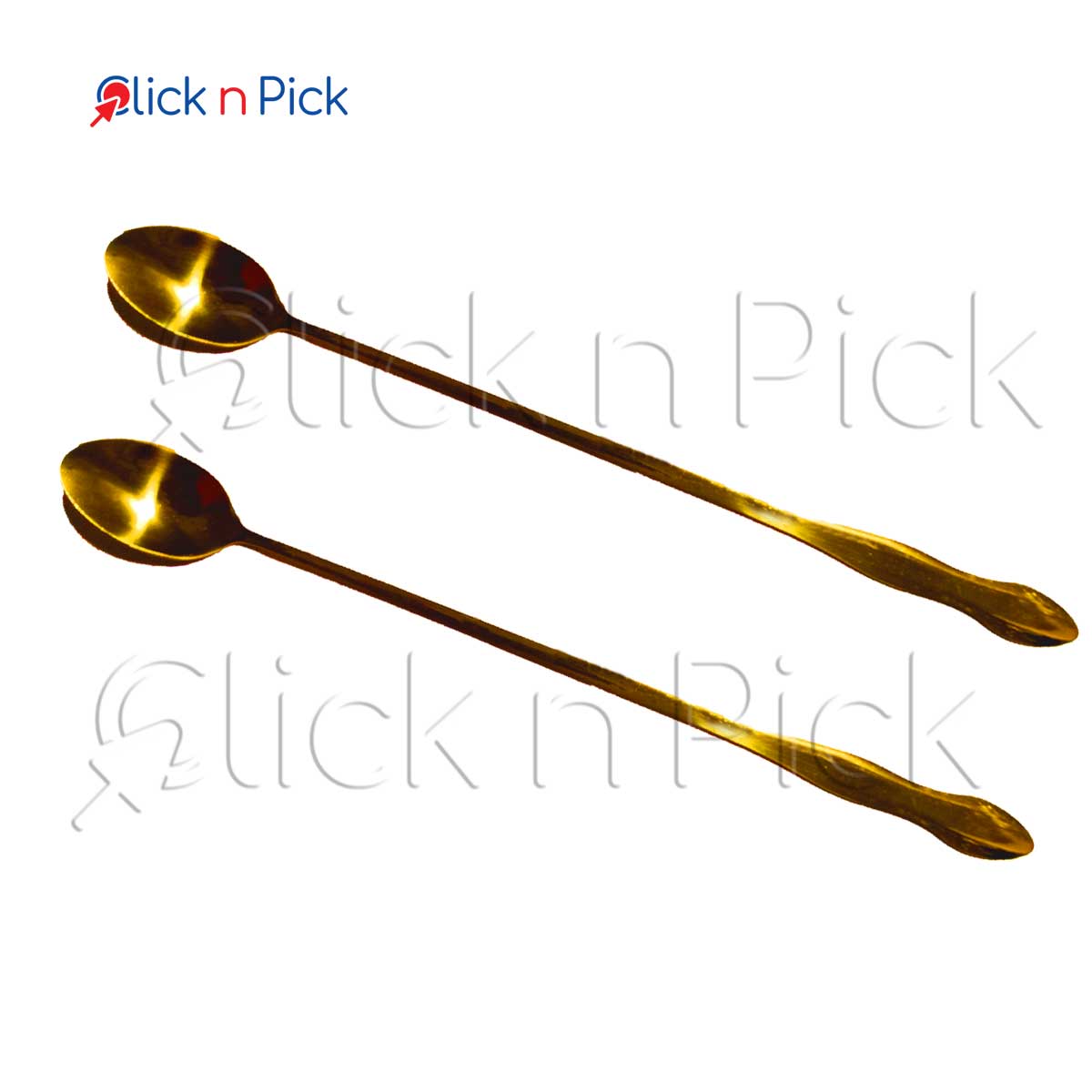 Golden Steel Long handle Pickle Spoon Tea (26cm) | Daraz.com.bd