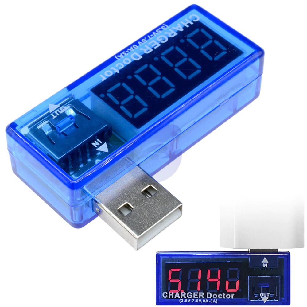 USB Voltage Tester Mobile Charging Voltage Ampere USB Port Tester ...