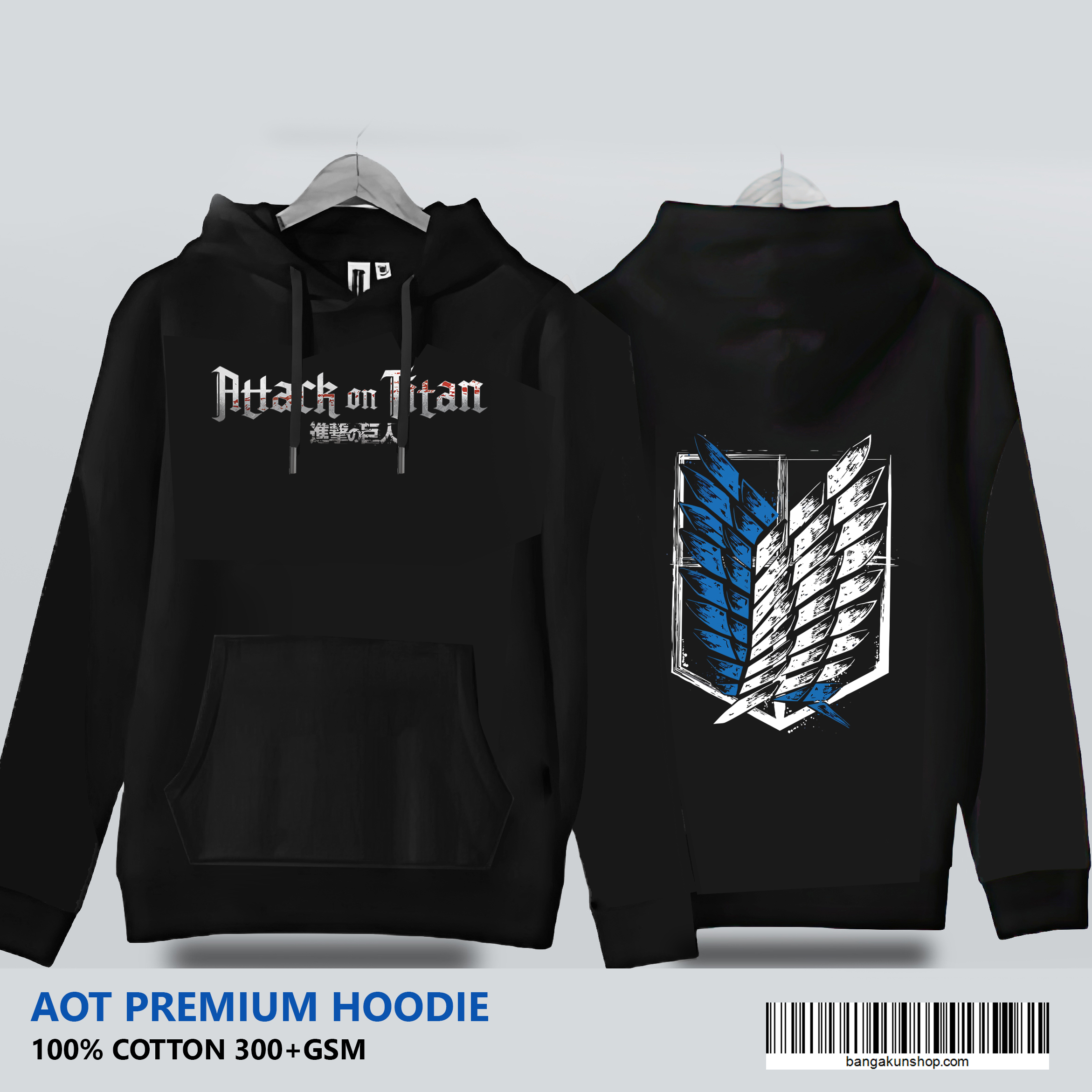 AOT HOODIE BY BANGA KUN SHOP PREMIUM COTTON ANIME HOODIE WINTER | Daraz ...