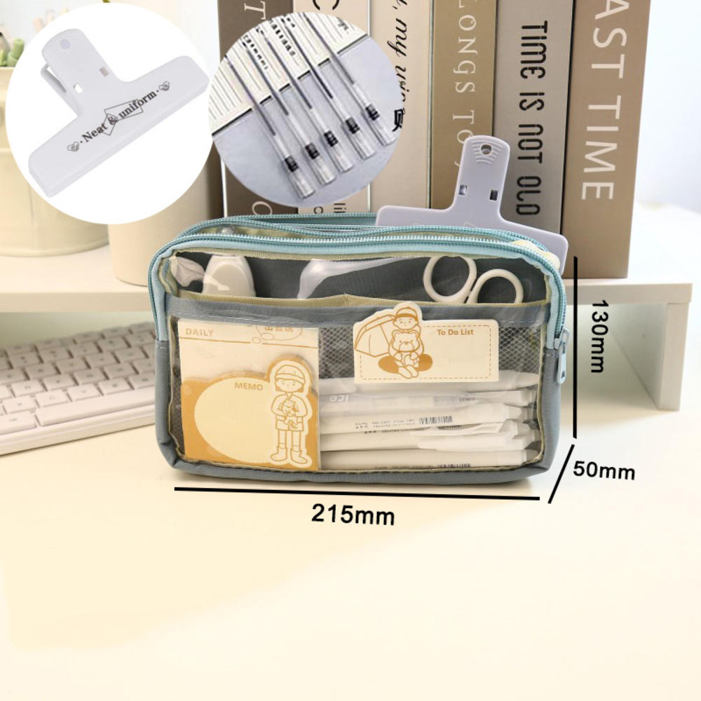 Zipper Pencil Pouch Transparent Pen Holder Transparent Pencil Case ...
