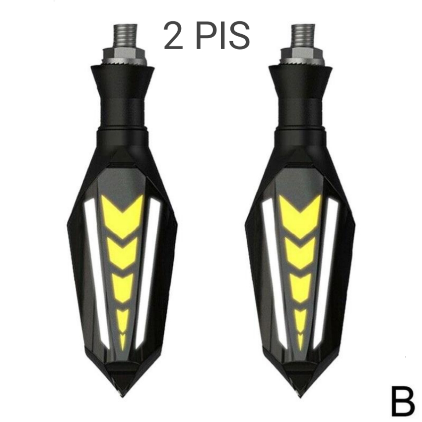 Universal Motorcycle Led Running Side Signal Light 2 Colour And Dual ...