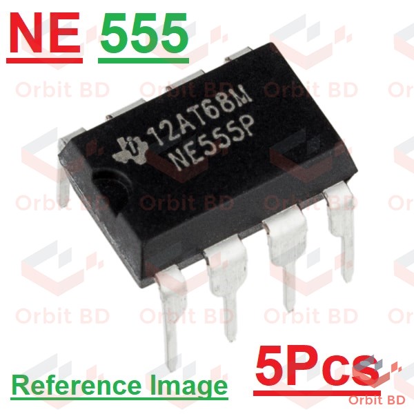 5Pcs NE555P NE555 555 Timer IC Chip DIP-8 Pin Voltage Regulator With ...