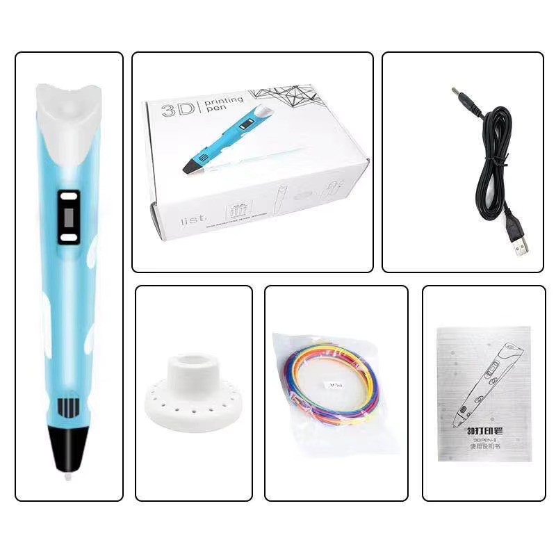 3D Printing Pen with PLA Filament, DIY Drawing Pen for Kids, Creative ...