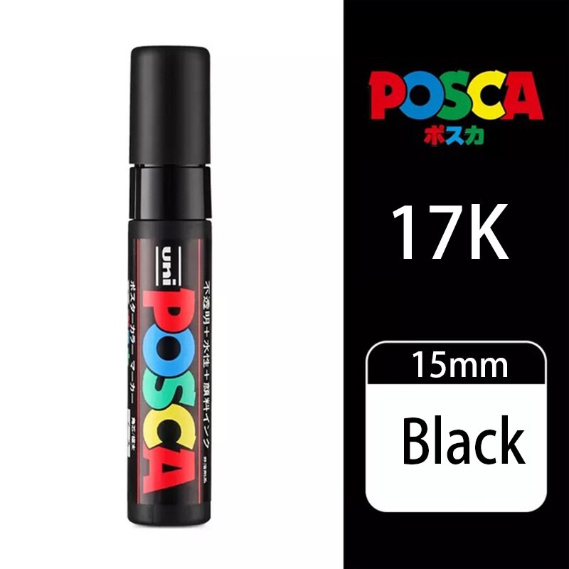 Uni Posca Marker Pen PC-17K POP Poster Water-based Advertising Pen ...