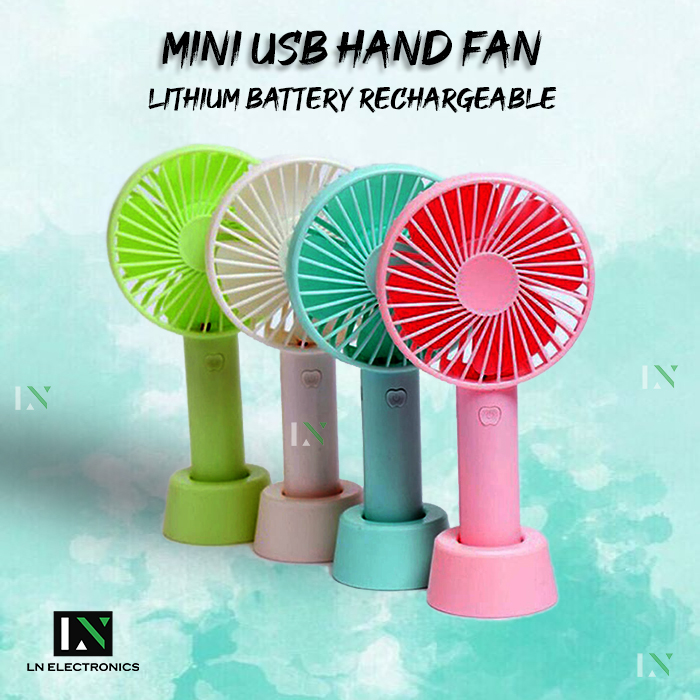 Mini USB Lithium Battery Rechargeable Hand Fan | Daraz.com.bd