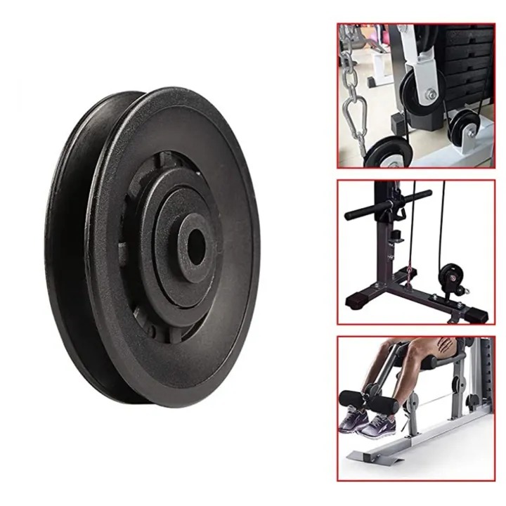 Universal Lifting Pulley Wheel Pully Cable System Machine Fitness Home ...