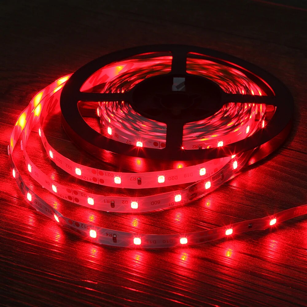 5M 2835 RGB LED Strip Light 300 LEDs DC 12V Red Green Blue Warm White ...