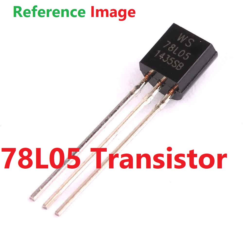 5Pcs- Transistor L78L05 IC 78L05 Transistor DC 5V 100mA TO-92 Package 3 ...