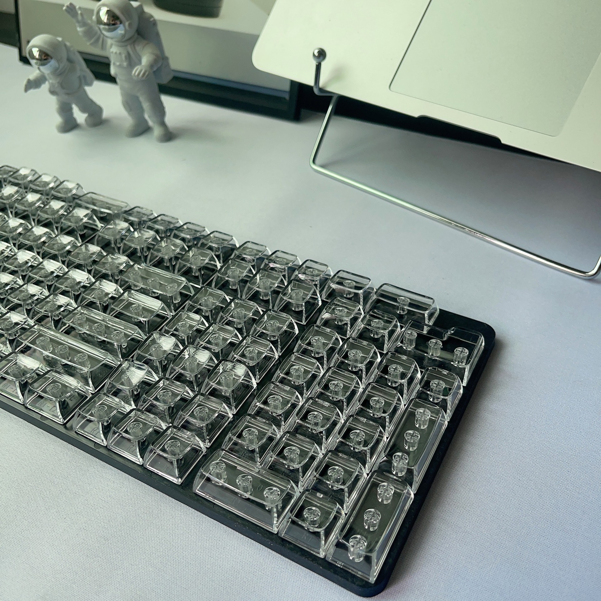 Full Transparent Crystal Keycaps DIY Customized Mechanical Keyboard ...