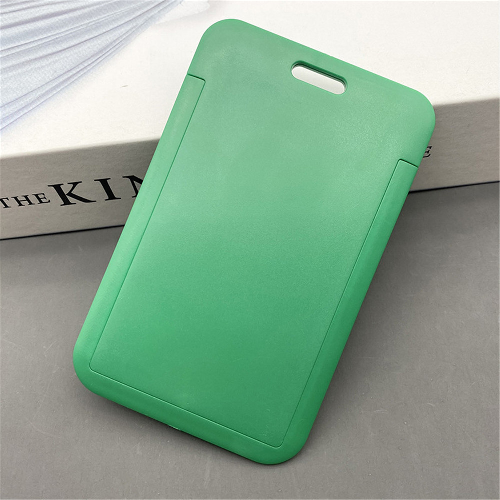 12 Color New Plastic Card Cover Sleeve Bag ID Badge Case Bank Credit ...