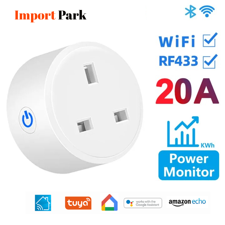 Wifi Smart Socket Plug can control remotely work with tuya app smart ...