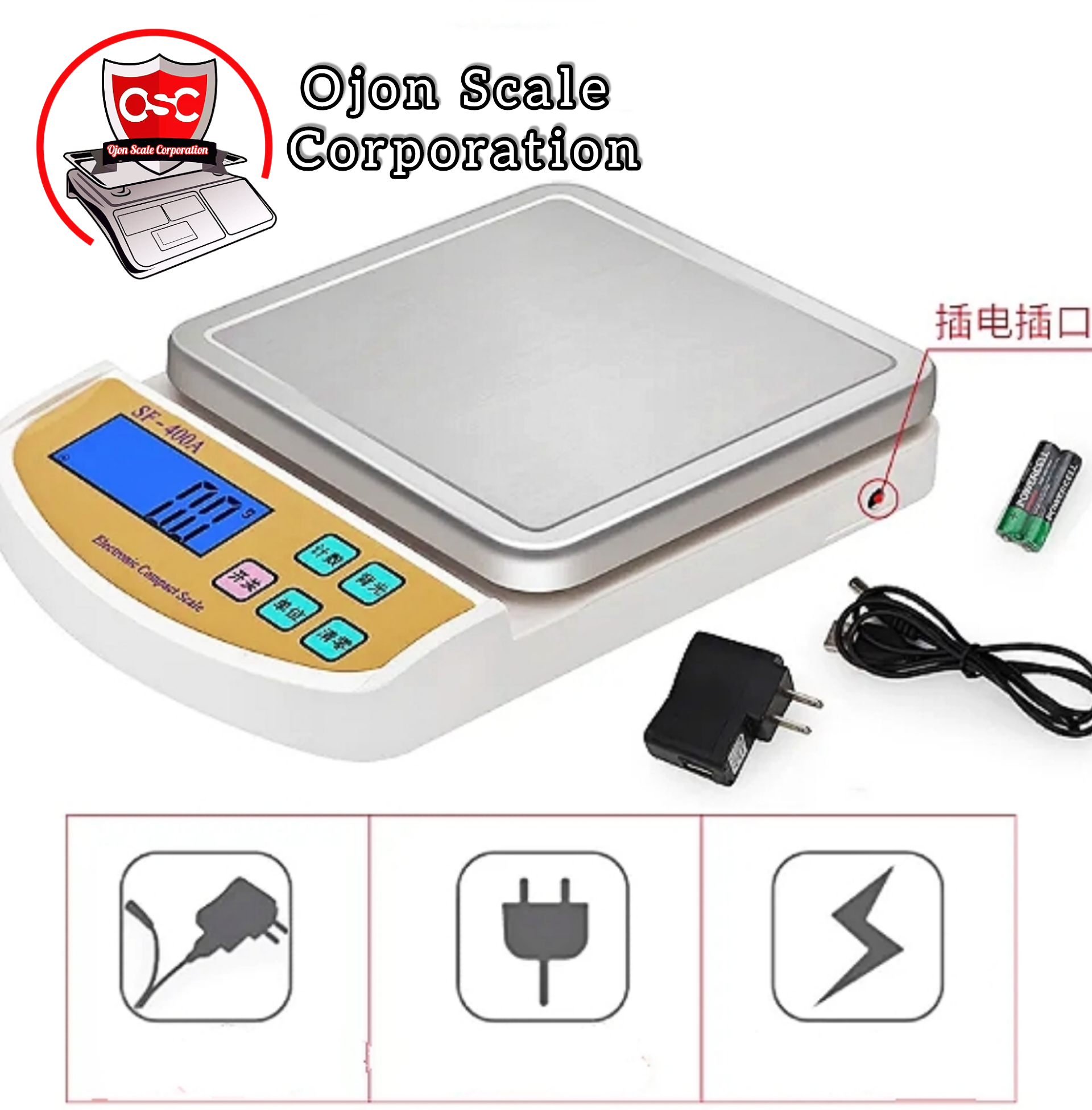 7Kg Ss Pan Precision Sf-400A Kitchen Scale Food Scale Baking Scale ...