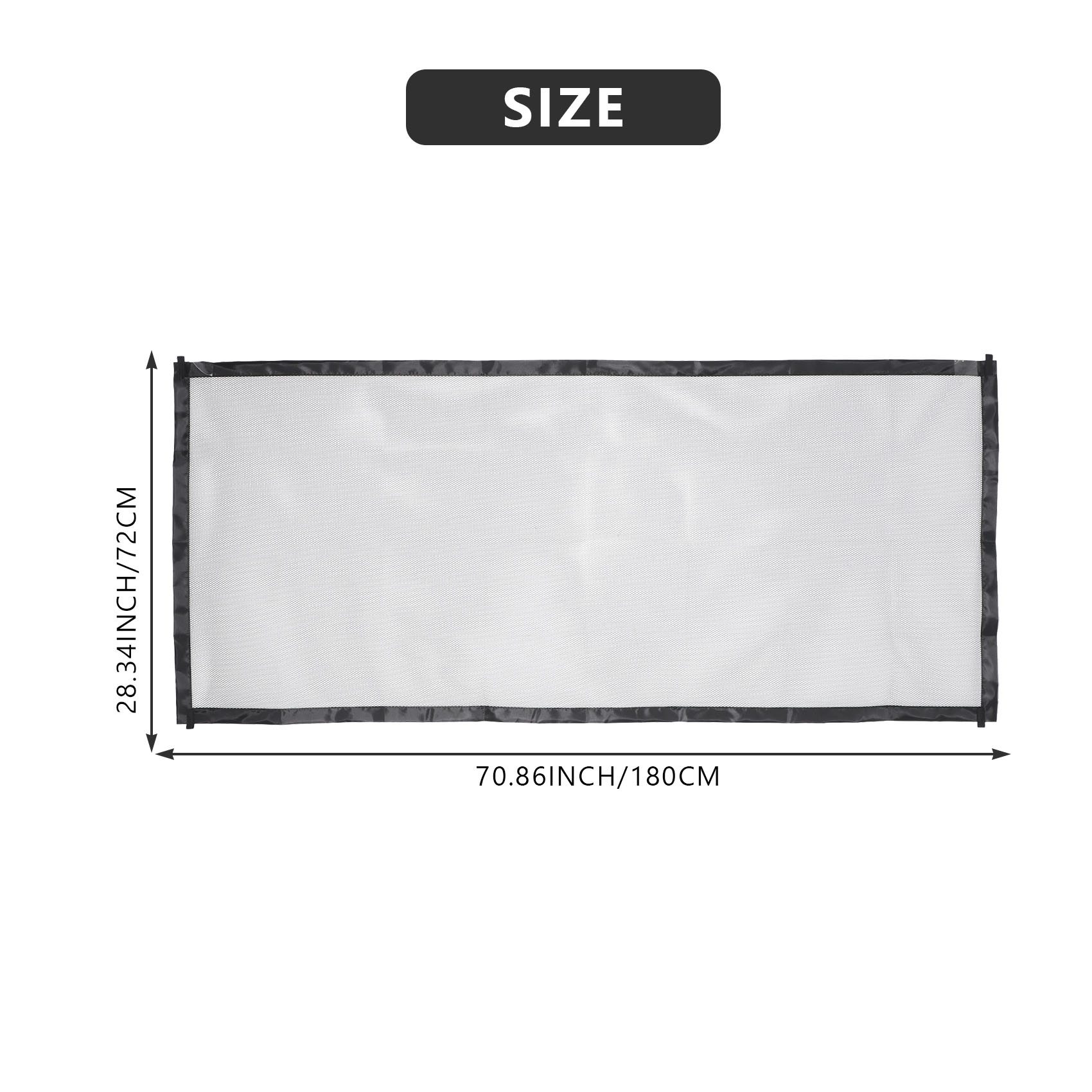 Gate Portable Folding Mesh Fencing Gate Protection Indoor and Outdoor ...