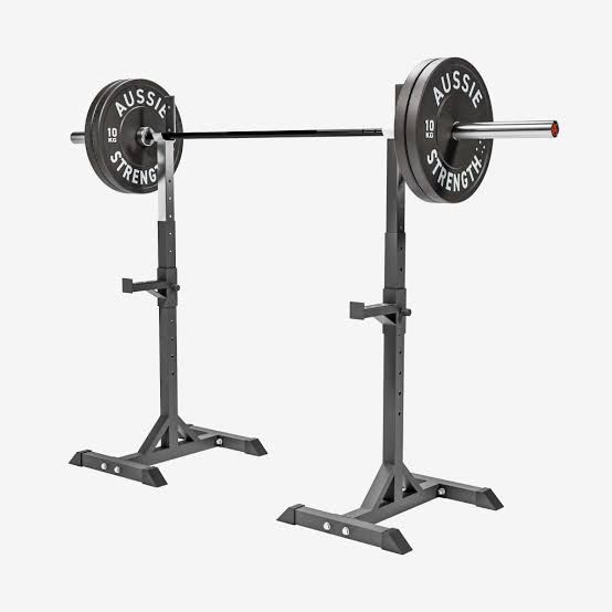 GYM MASTER Adjustable Weight Lifting Squat Rack Stands with Spotters-1 ...