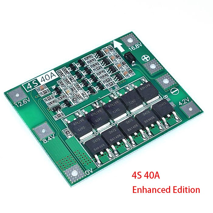 3S/4S 40A 60A Li-ion Lithium Battery Charger Protection Board 18650 BMS ...