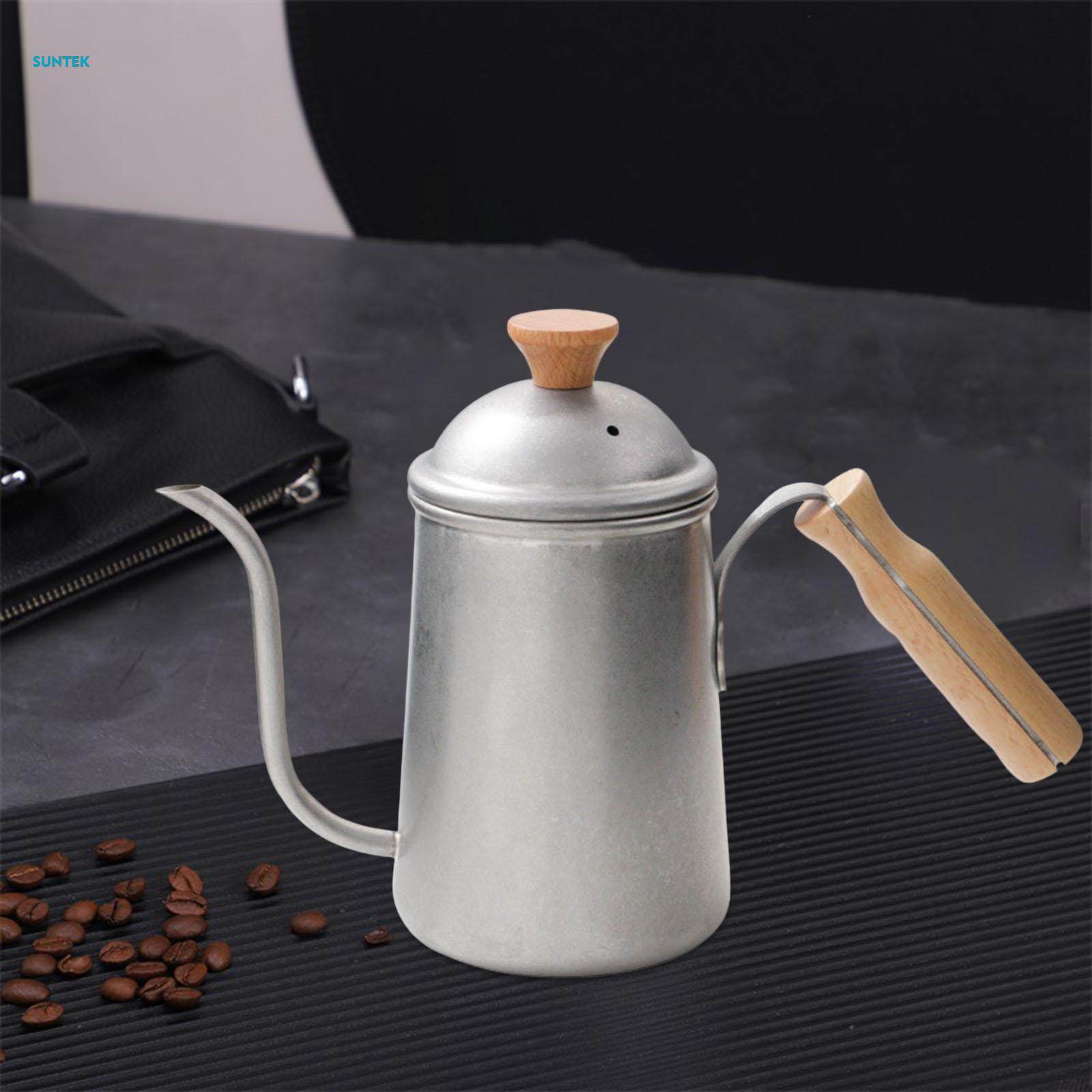 Stainless Steel Pour Over neck Tea Pot Neck Tea Pot for Kitchen Home ...