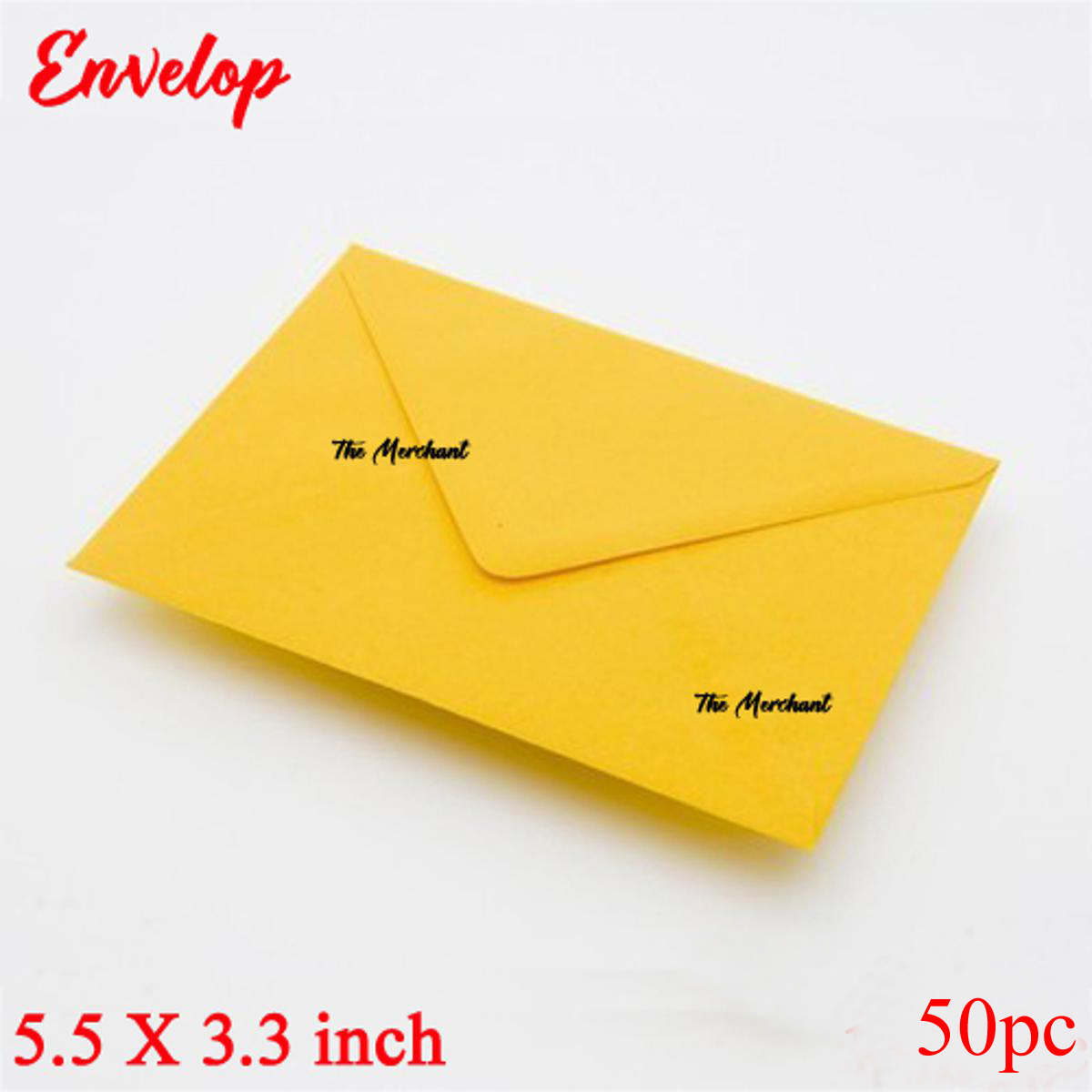 Yellow Envelope (5.5x3.2 inch) - 50pc (Small) | Daraz.com.bd