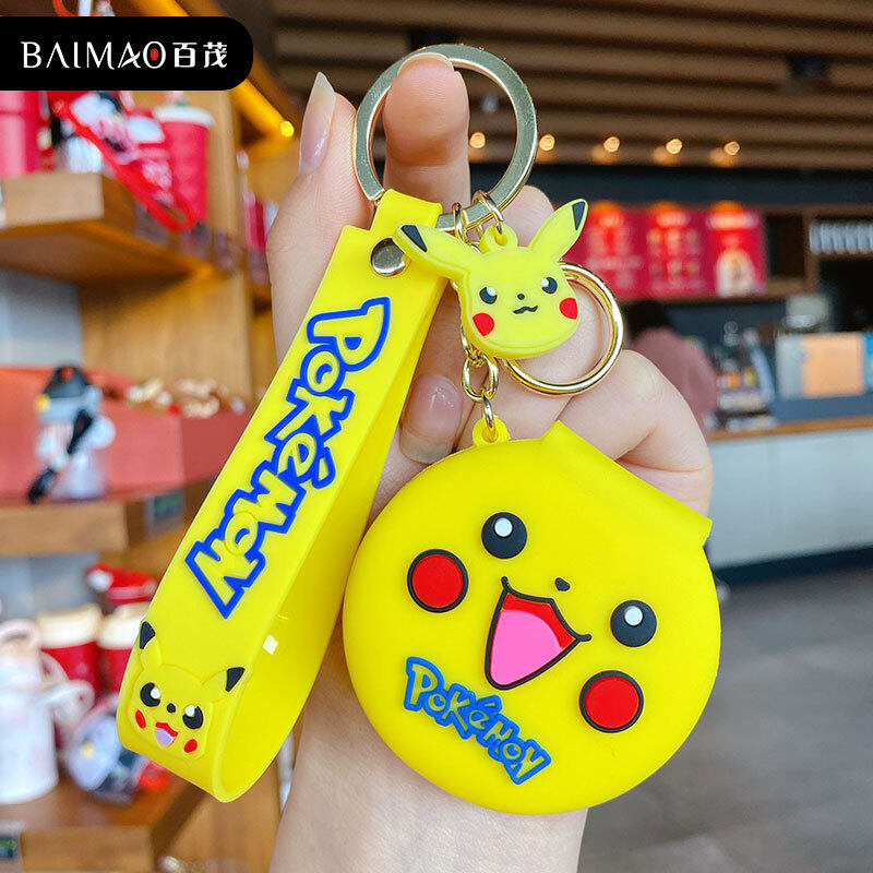 Cartoon Unicorn Mirror Boys Girls Keychain Lady Pendant Ins Girl Epoxy ...