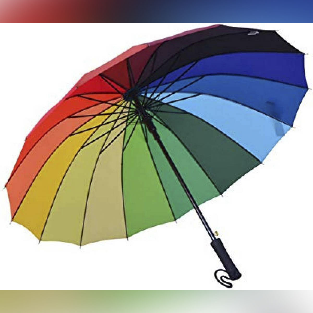 Rainbow Umbrella | Multi-Color For Girls | For Men | Rainbow Umbrella ...