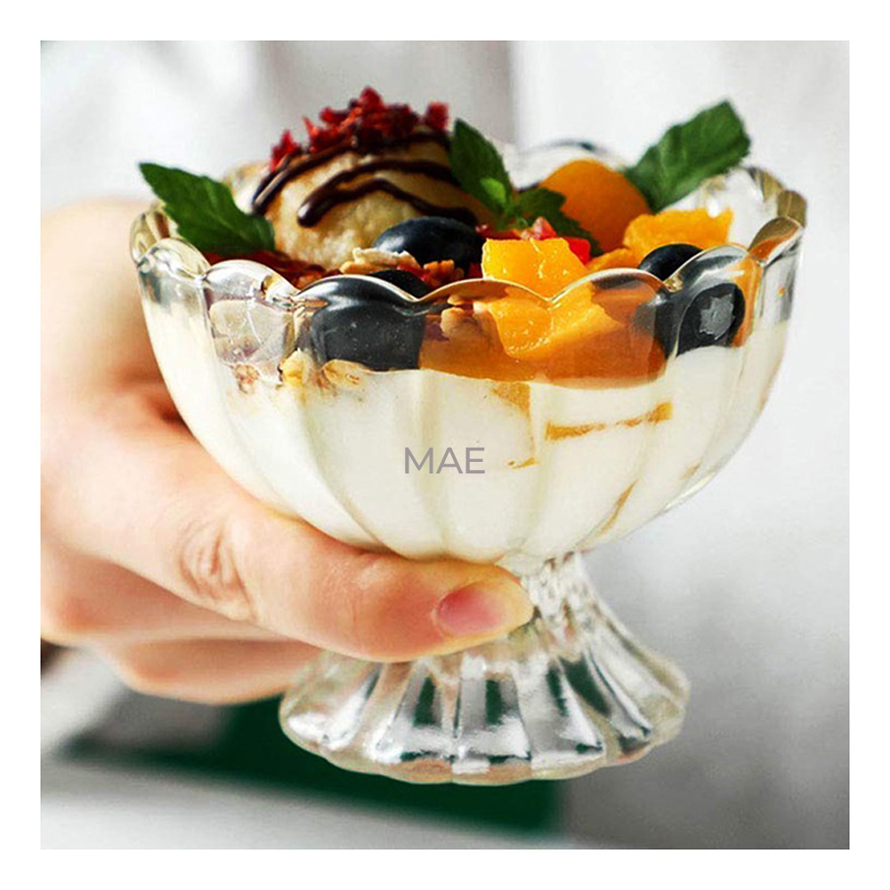 Crystal Clear Glass Ice-cream, Finni, Faluda Cup - 6 pieces | Daraz.com.bd