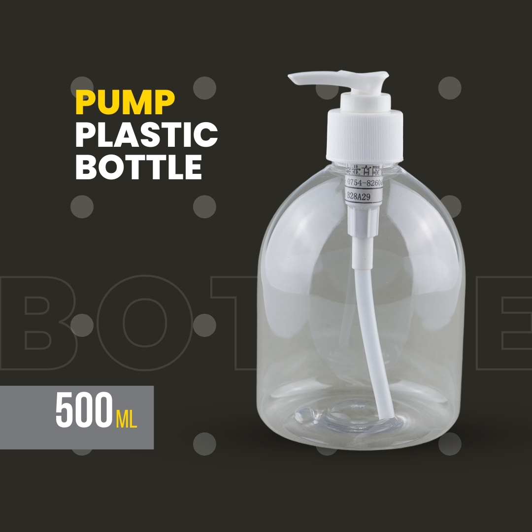 Refillable Empty Pump Plastic Bottle Hand Wash Pump Liquid Soap Dispenser 500ML | Daraz.com.bd