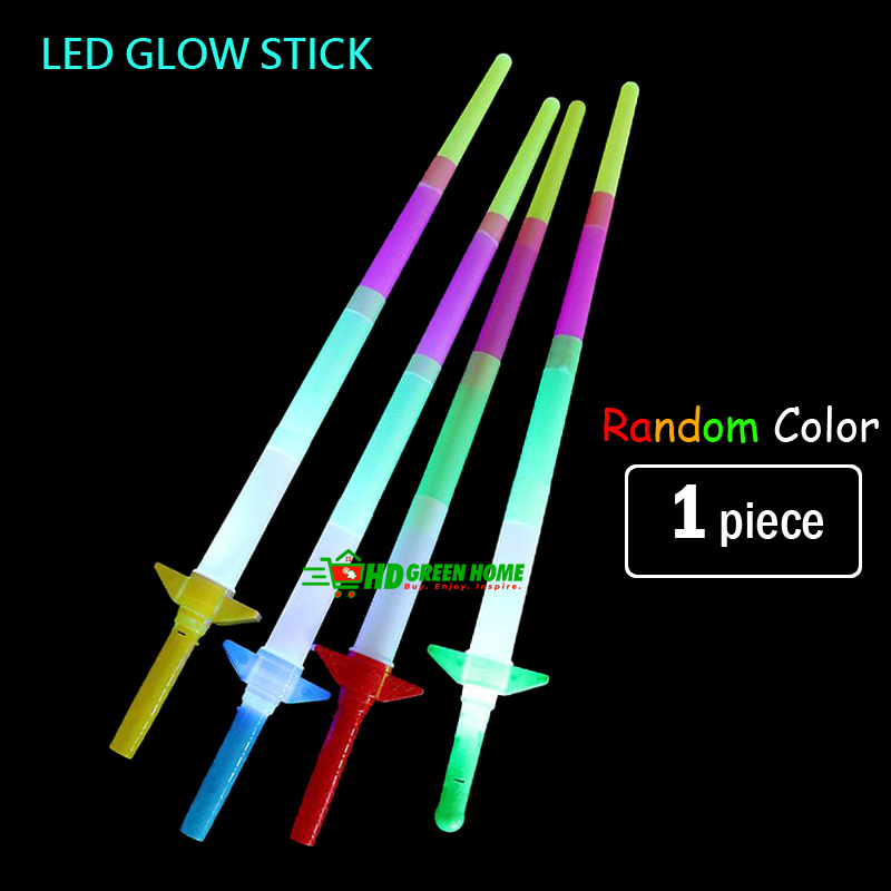1 pc x Telescopic LED Glow Stick Extendable LED Luminous Sword Kids Toy ...