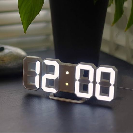 3D LED Digital Clock Electronic Table Clock Alarm Clock Wall Glowing Hanging Clocks | Daraz.com.bd