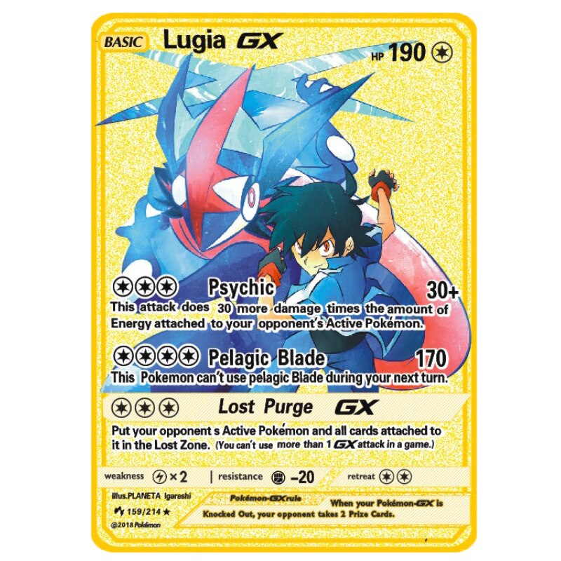 【Serendipity party】2022 NEW Pokemon Gold Charizard Metal Card PIKACHU ...