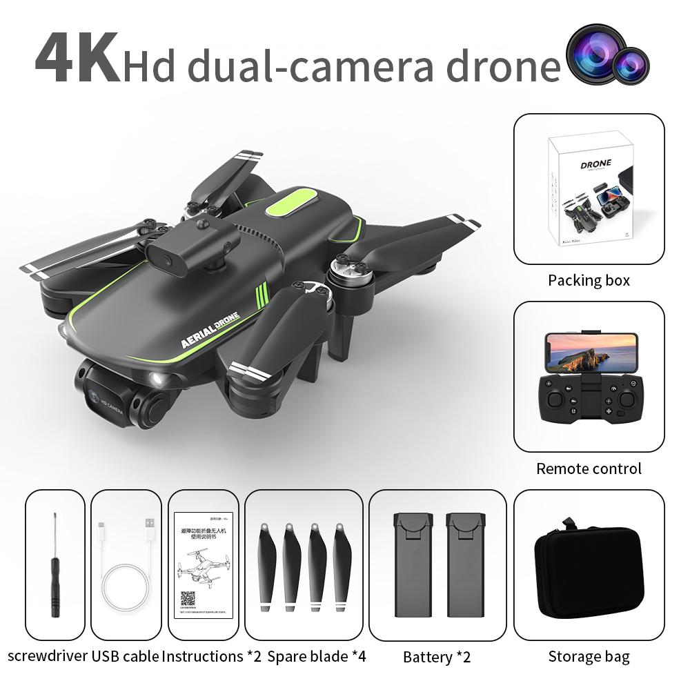 F166 Obstacle Avoidance Sensor Brushless Drone with 4K HD Dual Camera ...