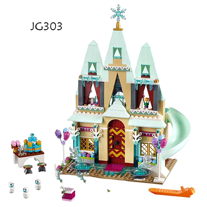 JIEGO 519 PCS Frozen Toy Princess House Building Blocks Creative ...