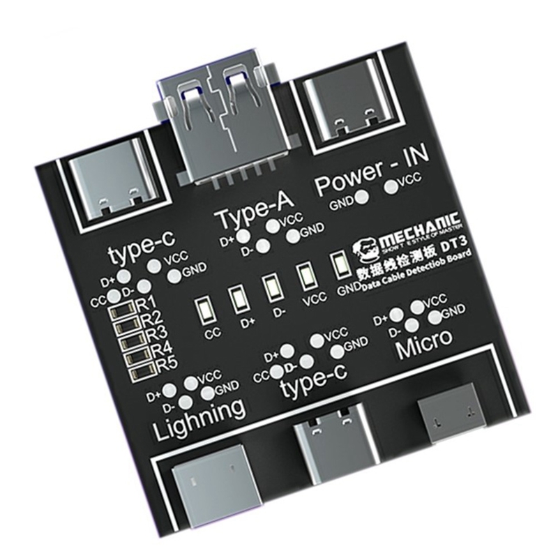 DT3 Data Cable Detection Board USB Cable Tester for IOS Android Type-C ...