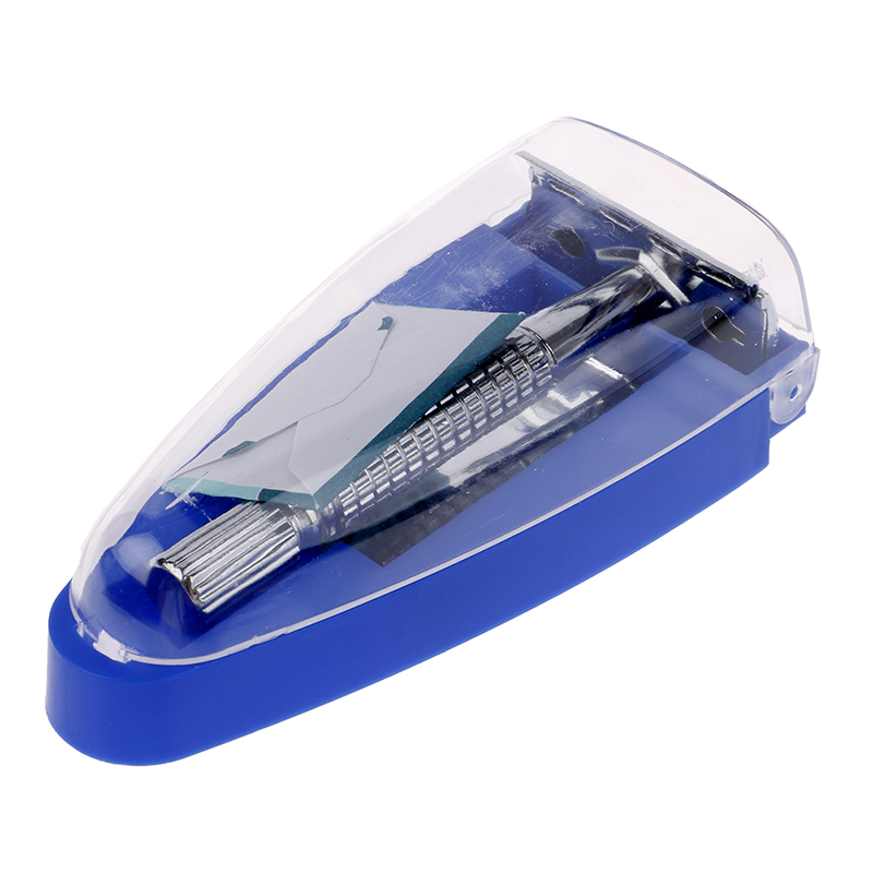 【Tech-savvy】 Men Steel Handle Razor Razor Double Edges Manual With ...