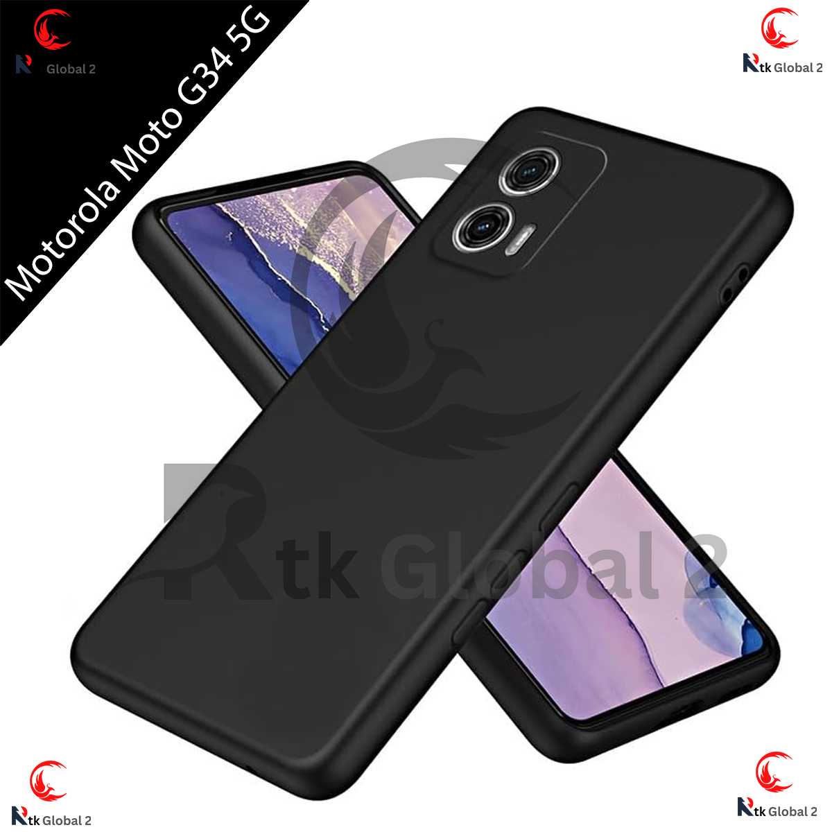 Silicone case For Motorola Moto G34 5G / Case Soft Silicone Liquid Lens ...