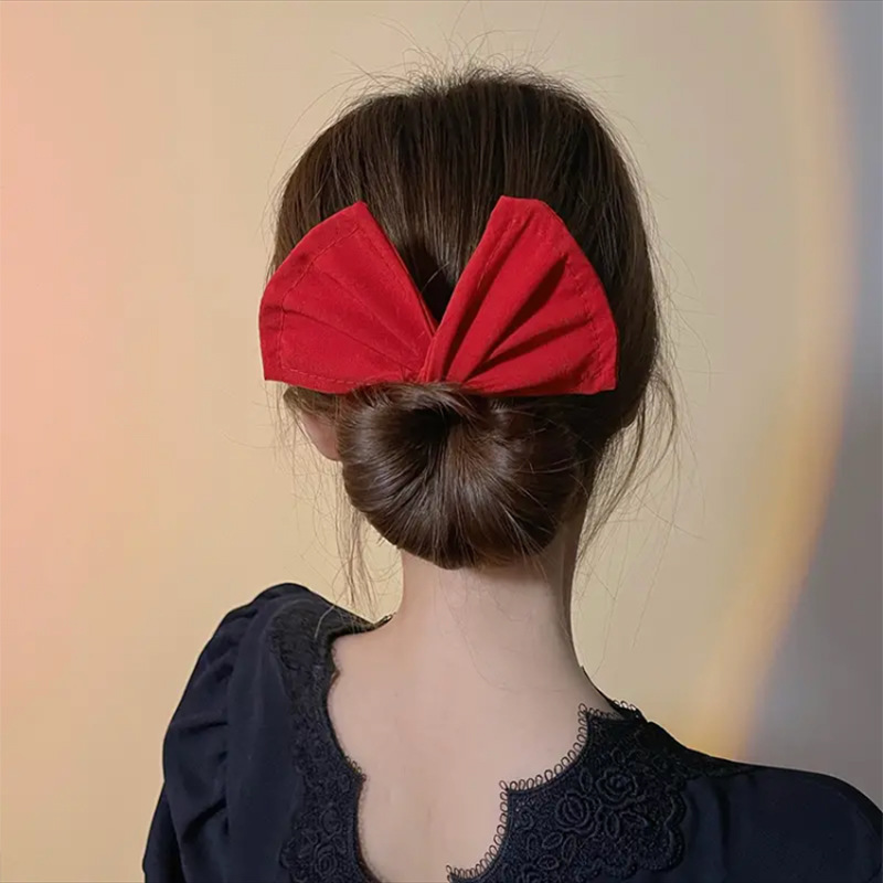 Cute love header new twist iron silk bowl curler headband | Daraz.com.bd