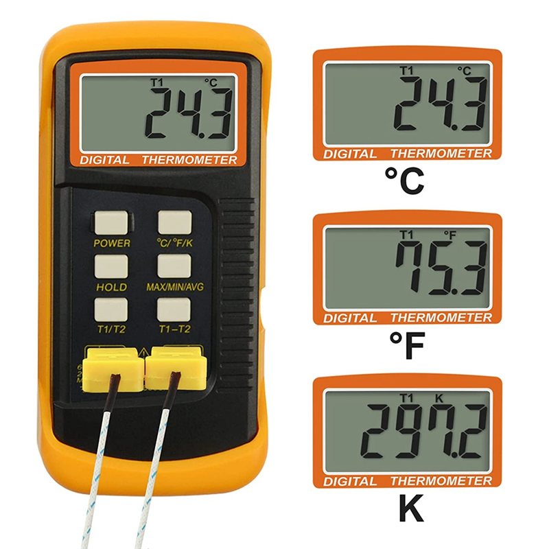 Digital K-Type Thermocouple Thermometer K-Type Thermometer Thermocouple ...