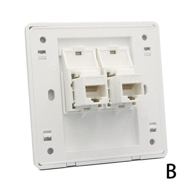 Computer Network Cable Socket Wall Plate One Port Single Socket Panel ...