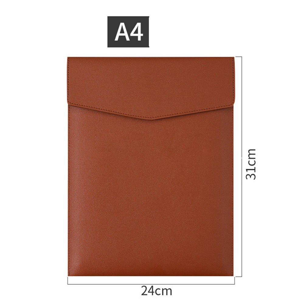 A4 leather large-capacity storage file bag business office data file ...