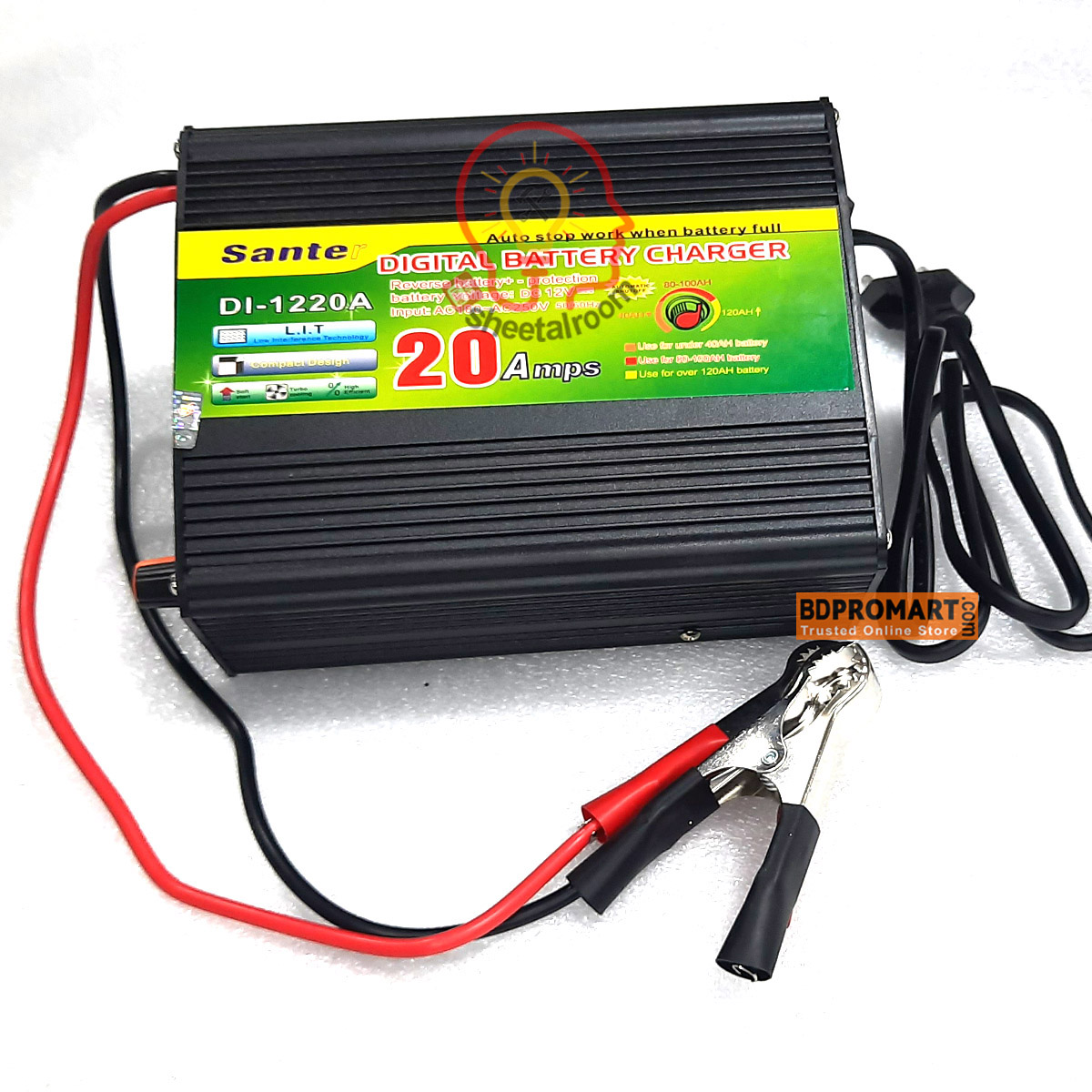 Digital Battery Charger 12v 20A Battery Charger full Auto and Digital ...