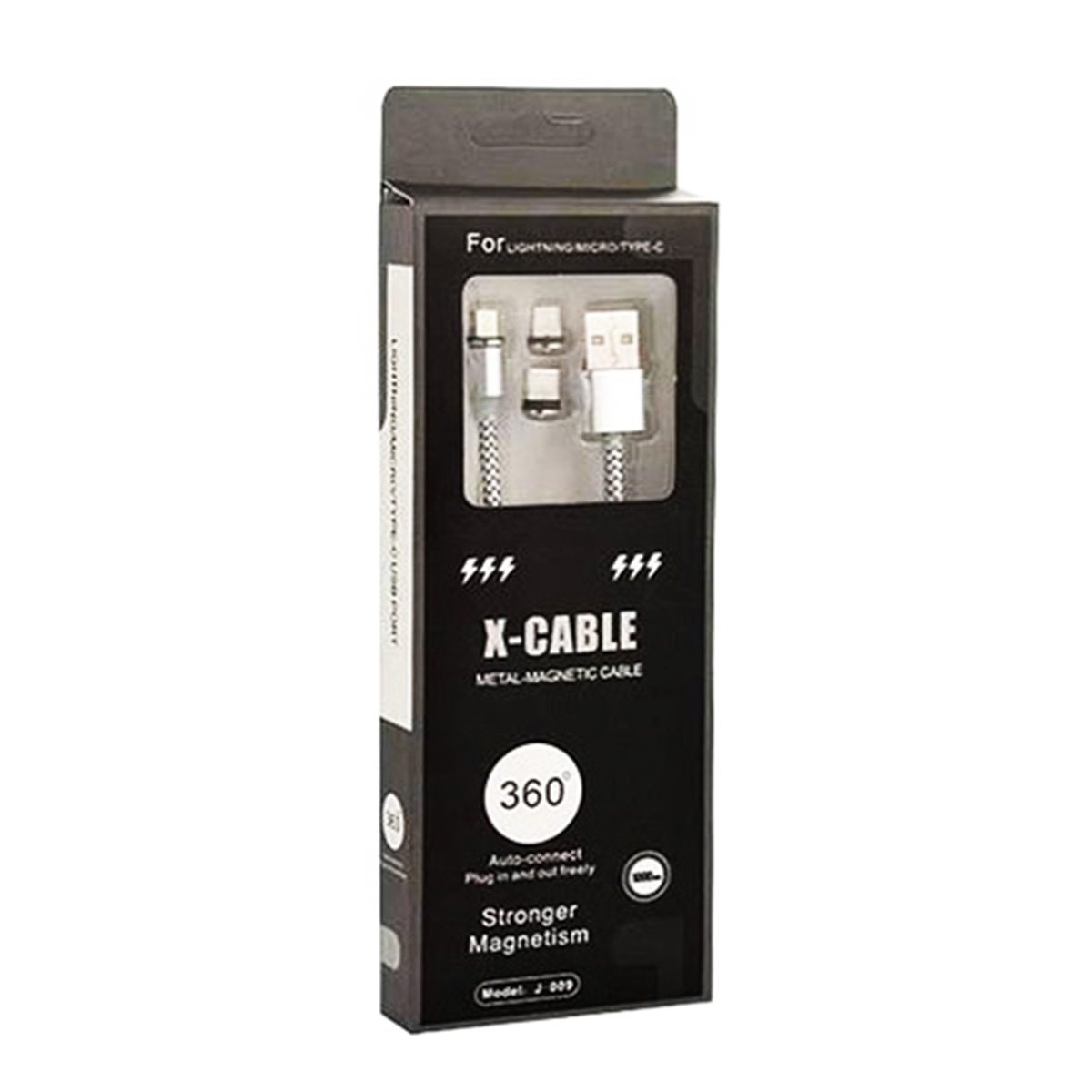 X-Cable Metal Magnetic Cable (3 in 1) micro and C type | Daraz.com.bd